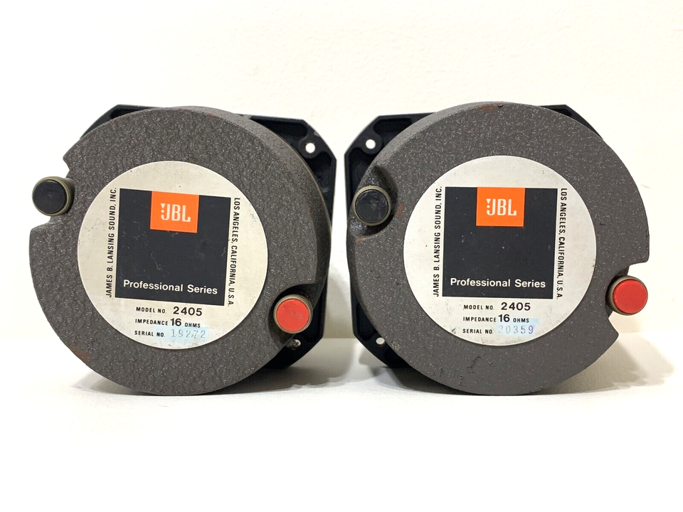 JBL 2405 Tweeter Pair Professional Series 16 Ohms Tested And Working | eBay