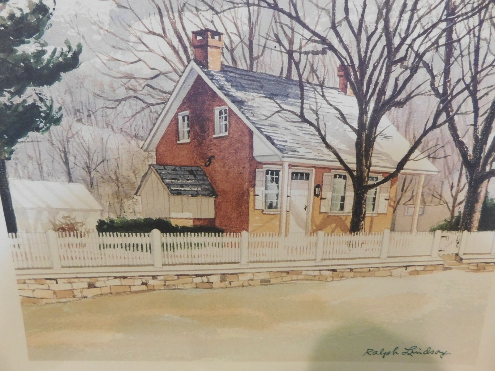 Vintage Lancaster County Watercolor Painting Ralph Lindsay Signed | eBay