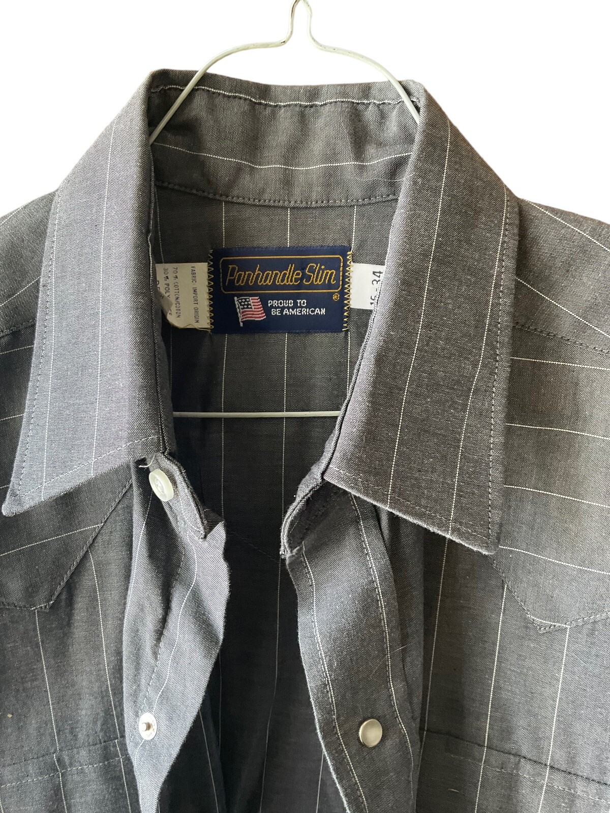 Vintage Panhandle Slim Mens Diamond Snap Shirt sz S P… - Gem
