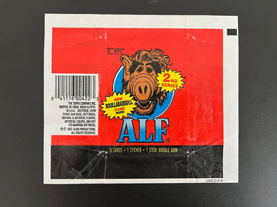 Alf - wrapper from non-sport trading card pack (Topps, 1987) | eBay