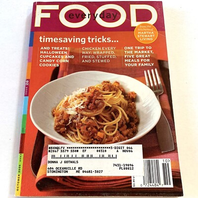 October 2005 Everyday Food Magazine Issue 26 Martha Stewart Living ...
