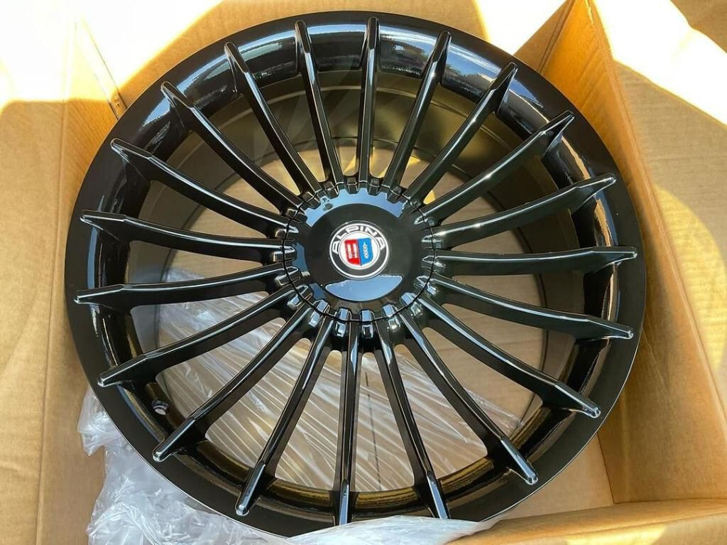 (4) 20" Gloss Black Alpina B7 BMW Wheels Rims fits E65 740IL 750IL 5/6 ...