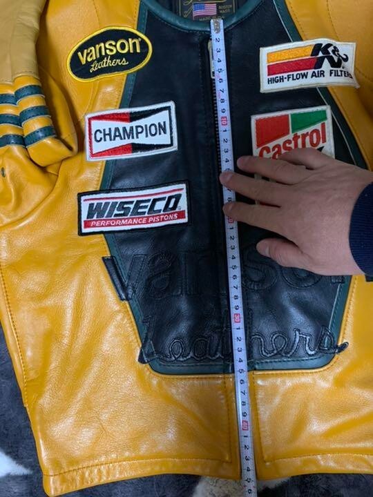 Vintage Vanson Special order color star riders Leather motorcycle Black ...