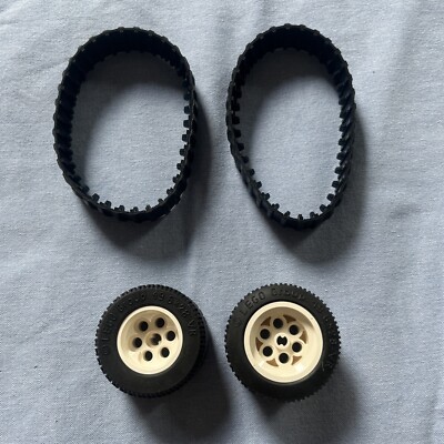 VTG LEGO Mindstorms 9719 Robotics Invention Wheel Tires Tractor Parts ...