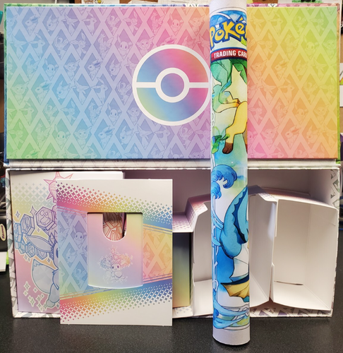 Pokemon Prismatic Evolutions Super Premium Collection - PLAYMAT, FRAME ...