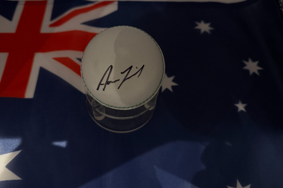 Aaron Finch (Australia) signed White 156g Cricket Ball -Australia ODI ...
