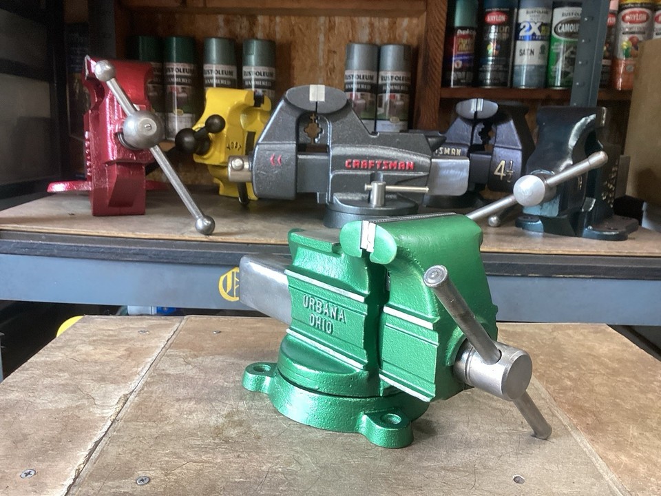 RESTORED VINTAGE Desmond Simplex 350 BENCH VISE IN JAWS 17 Lbs USA | eBay