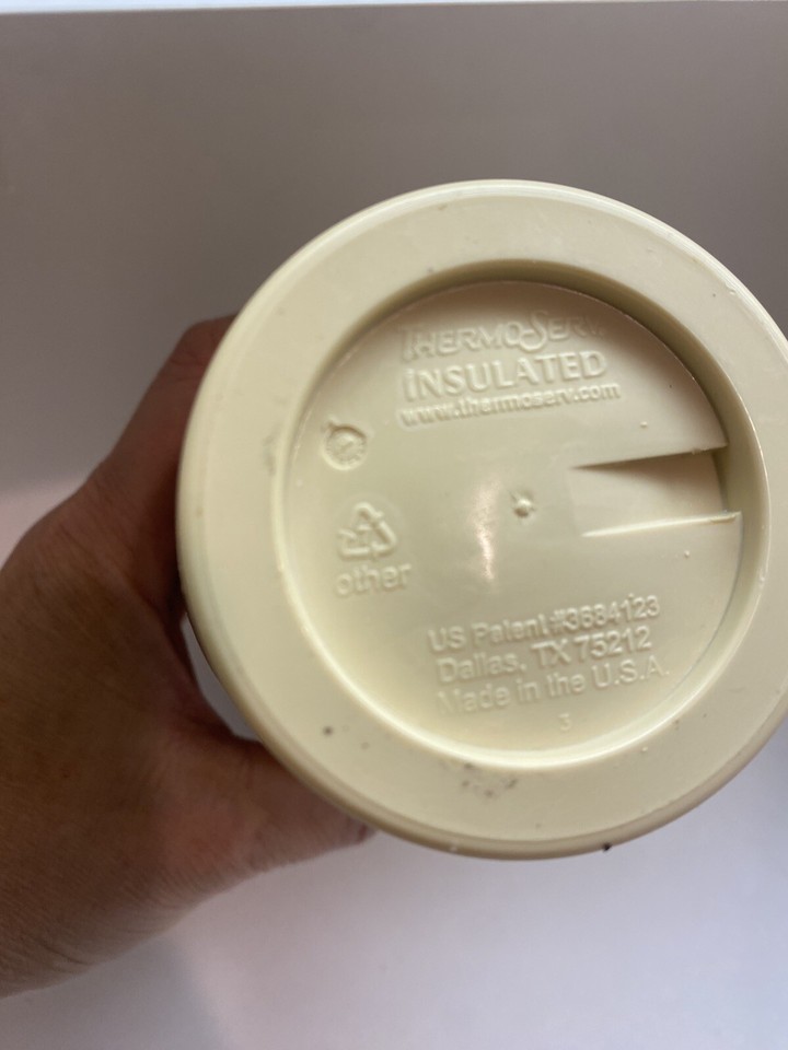 Tim Hortons 2012 Beige Always Fresh Thermo-Serv Travel Tumbler Mug 22 ...