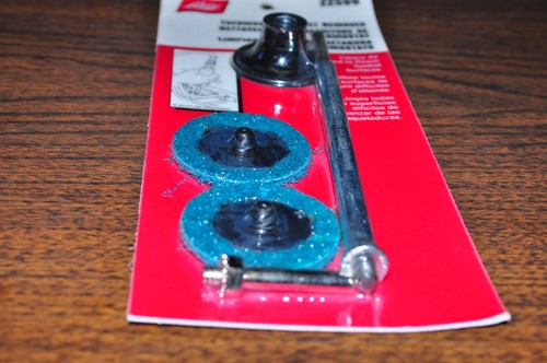 Thermostat Gasket Cleaner 2 " roloc holder w/pads short long adaptr ...