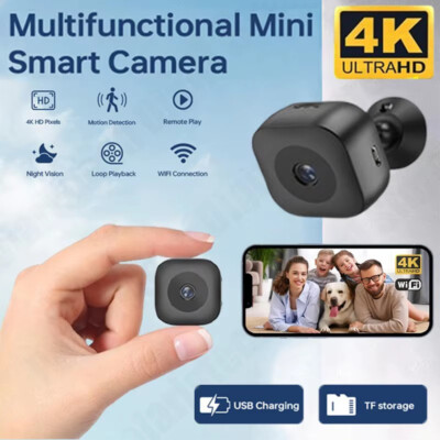 4K Wireless WiFi Cam Indoor Outdoor MINI HD IP Camera Home Security IR ...