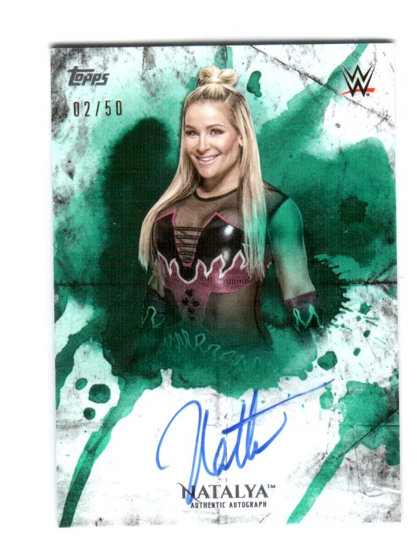 WWE Natalya 2018 Topps Undisputed Green On Card Autograph SN 2 of 50 | eBay