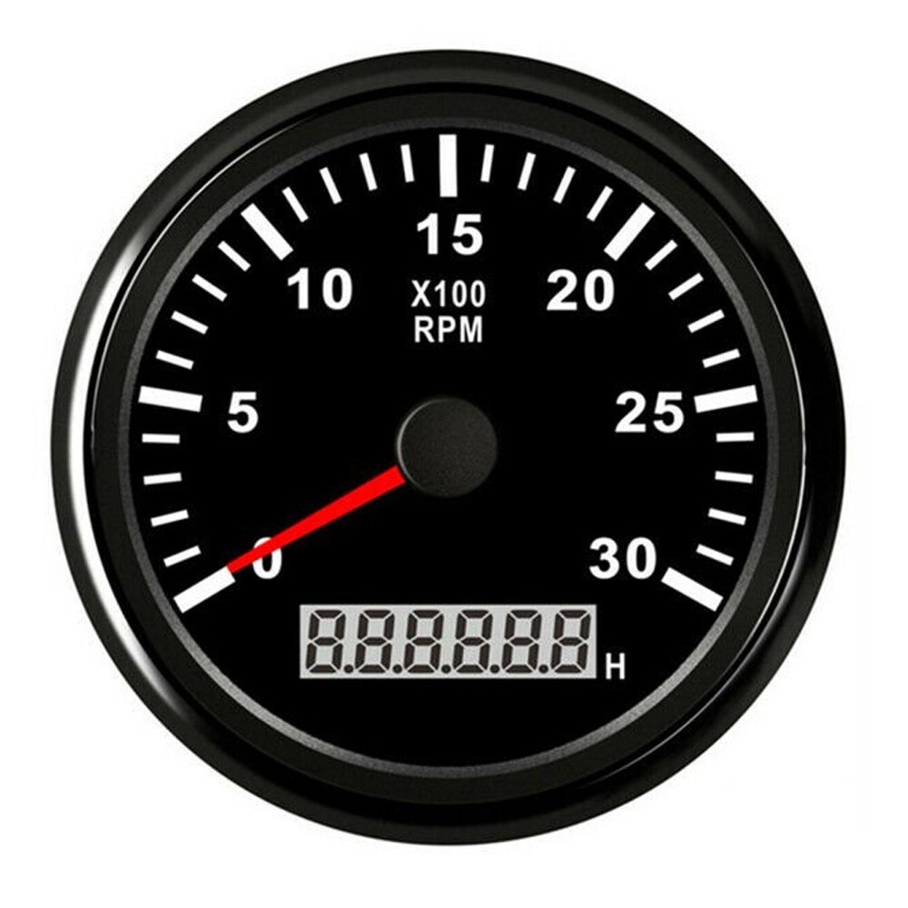 85mm LCD Digital Tachometer 3000RPM Diesel Engine Tacho Meter Gauge ...