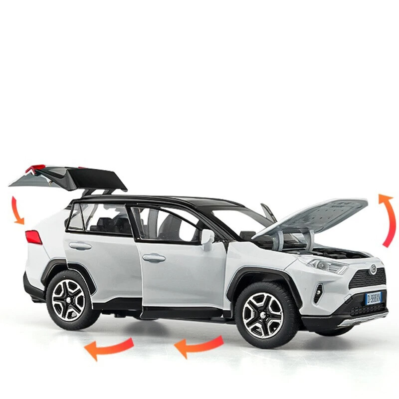 1:32 Toyota RAV4 SUV 2025 Alloy Diecast Model Car Sound & Light Kids ...