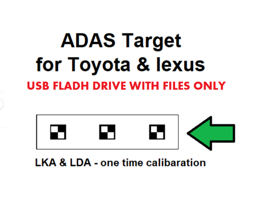 Toyota & Lexus ADAS one time calibration target -USB FLASH DRIVE ONLY ...