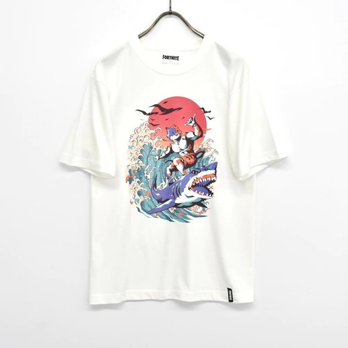 Fortnite Meowscles Surf T-shirt White Cotton 100% Short Sleeve Tee ...