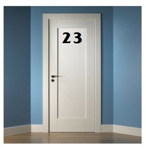 Lot of 20 1",2",3" 4" MODERN STYLE Self Adhesive Mailbox Numbers Decal ...