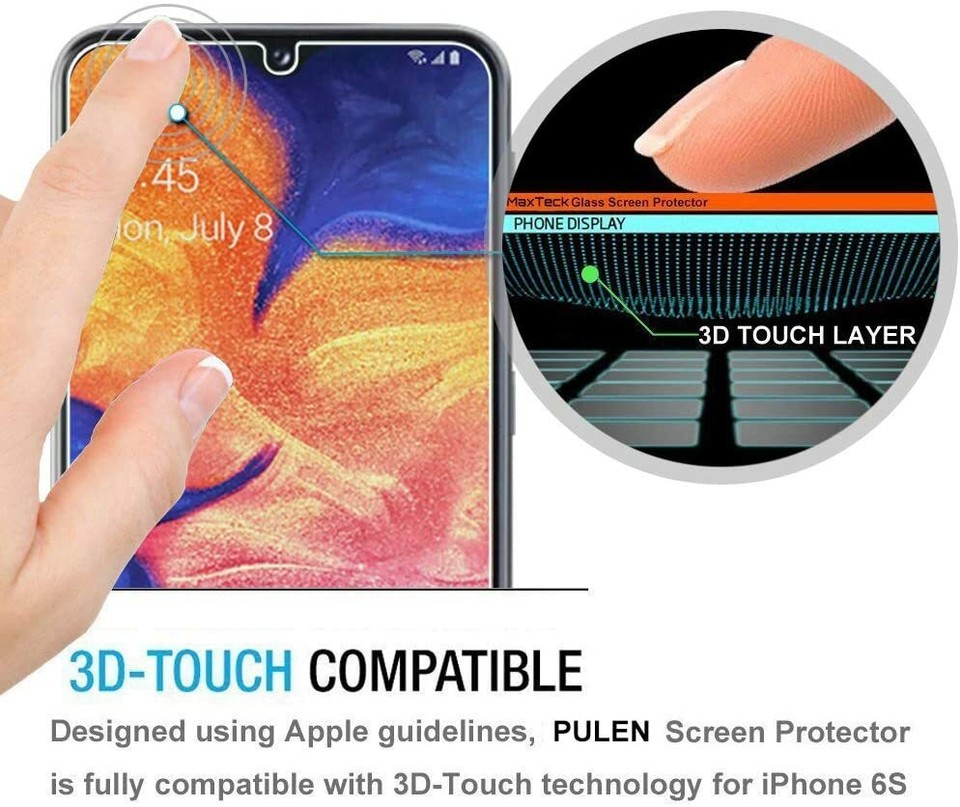 3 Pack Clear HD Tempered Glass Screen Protector For Samsung Galaxy A10E ...