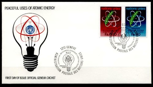 20 Jahre Internationale Atomenergie-Organisation (IAEO). FDC. UNO Genf ...