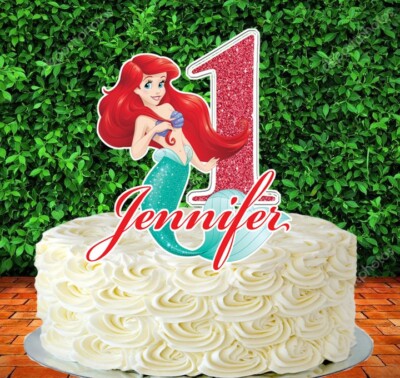 Princess Ariel Cake Topper (PERSONALIZED) | eBay