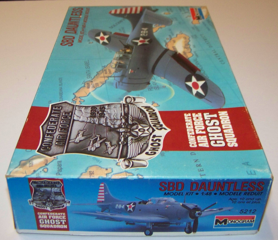 Monogram SBD DAUNTLESS CONFEDERATE AIR FORCE 1:48 No. 5212 Complete ...