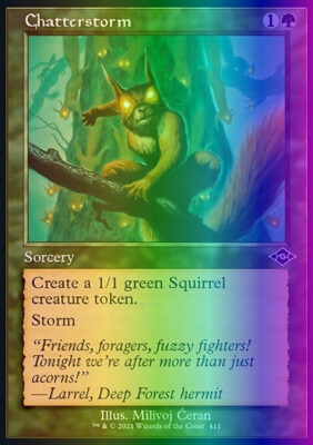 MTG Magic the Gathering Chatterstorm (411/765) Modern Horizons 2 LP ...