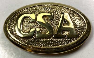 CIVIL WAR CS CSA CONFEDERATE ENLISTED FIELD BELT OVAL LEAD FILLED ...