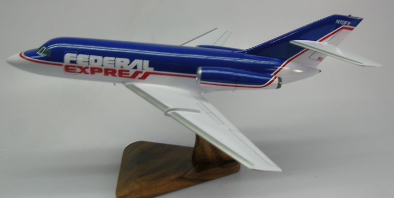 Falcon 20 Federal Express Airplane Wood Model New Free Shipping | eBay