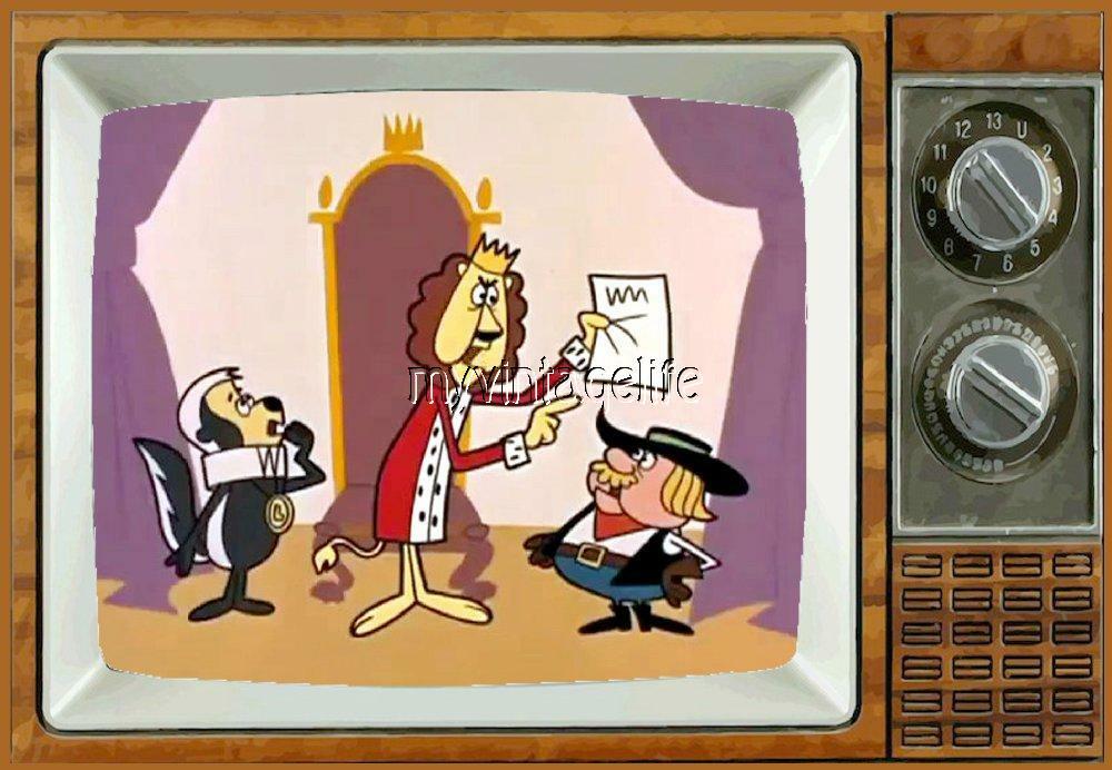THE KING AND ODIE TV Fridge MAGNET 2" x 3" art SATURDAY MORNING ...
