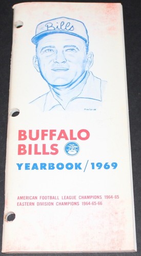 1969 BUFFALO BILLS AFL AMERICAN FOOTBALL LEAGUE MEDIA GUIDE JOHN RAUCH ...