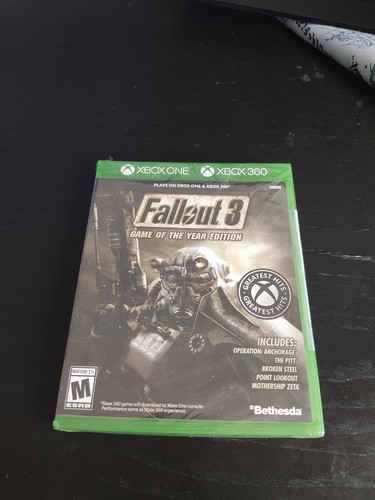Fallout 3 Game Of The Year Edition Xbox One/Xbox 360 New Sealed ...