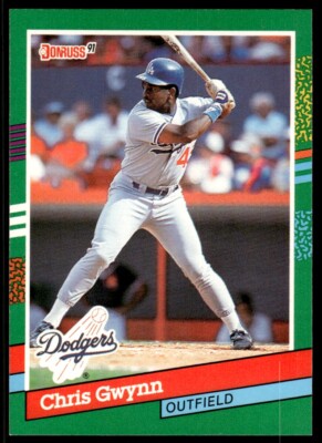 1991 Donruss Baseball Card Chris Gwynn Los Angeles Dodgers #598 | eBay
