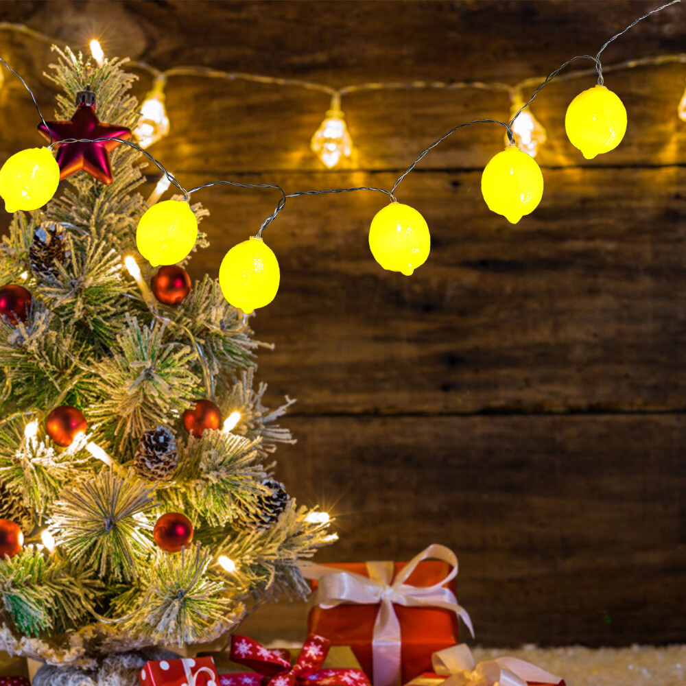 Lemon Decor Vines LED Pineapple Light String Lemons Outdoor | eBay