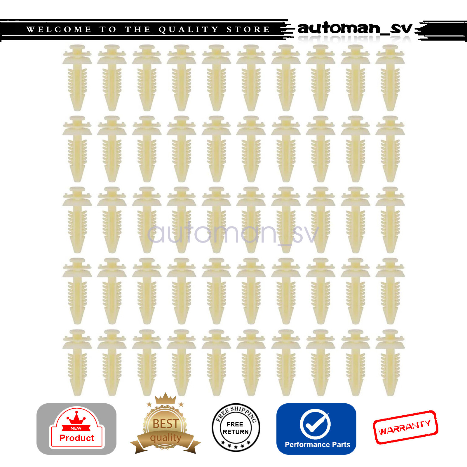 50PCS Door Trim Panel Retainers Clips For GM Chevrolet K10 K1500 Truck ...