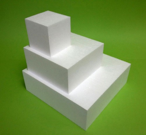 Styropor EPS-Zuschnitte 6-Set 35/30/25/20/15/10x10 cm Quader Torte ...