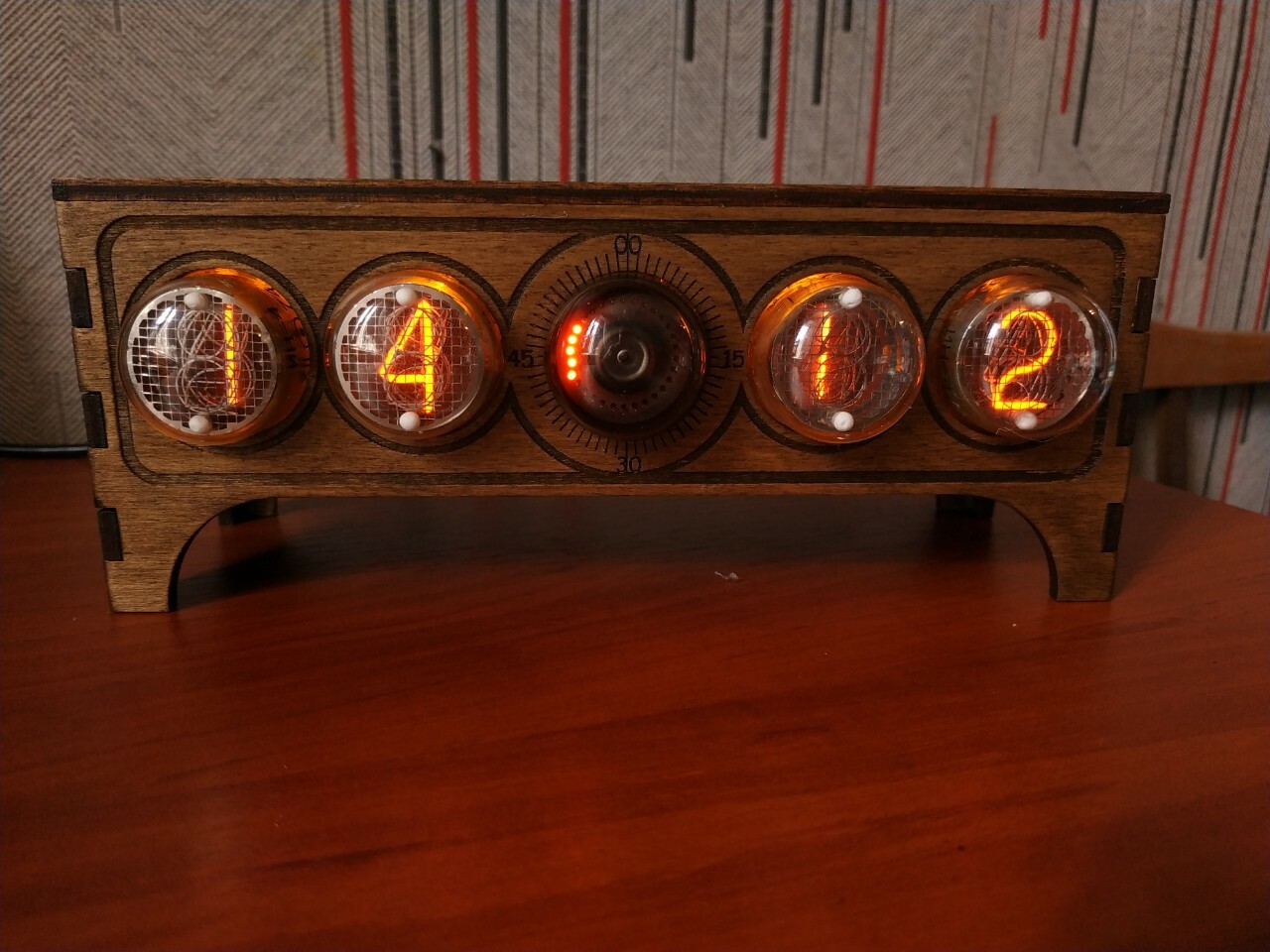 Nixie clock tube IN4 DECATRON OG4 table desk retro old vintage clock ...