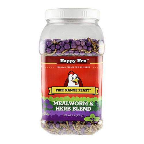 Happy Hen Free Range Feast Mealworm & Herb 2 Lbs By Happy Hen Treats ...