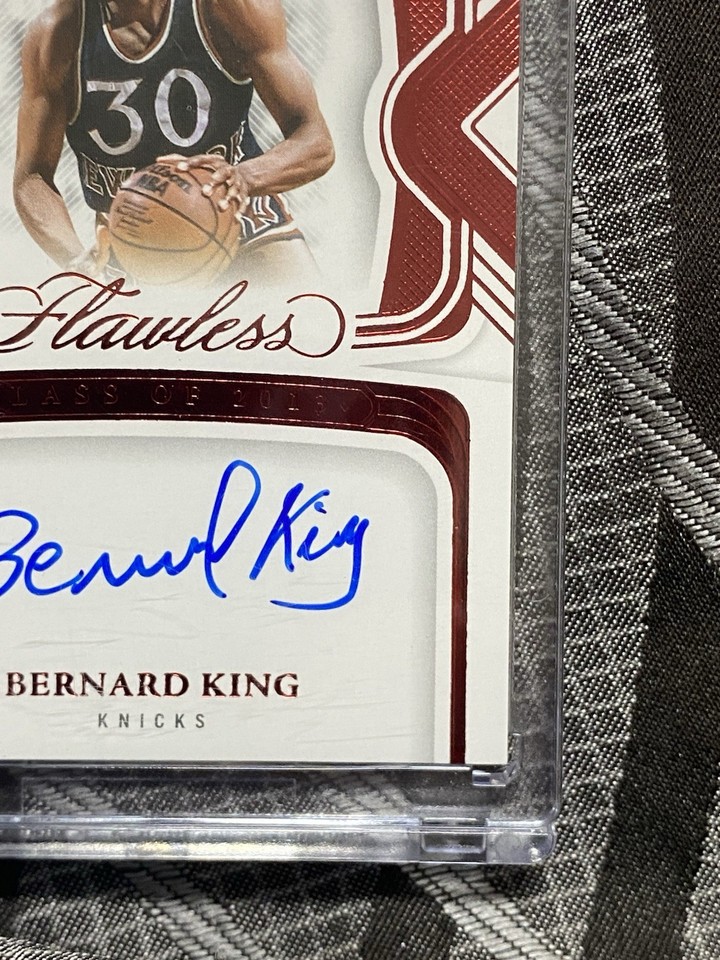 2024 Panini Flawless Bernard King HOF Enshrined Signatures Ruby 03/15 ...