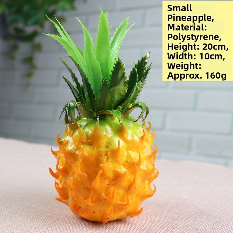Artificial Pineapple Model 15cm 20cm 25cm Plastic Fruit for Seasonal ...