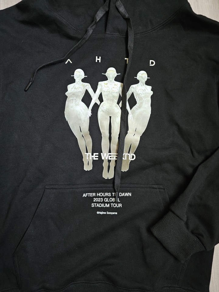 The Weeknd X Sorayama AHTD Tour Merch 2023 XO Black Hoodie Mens Small ...