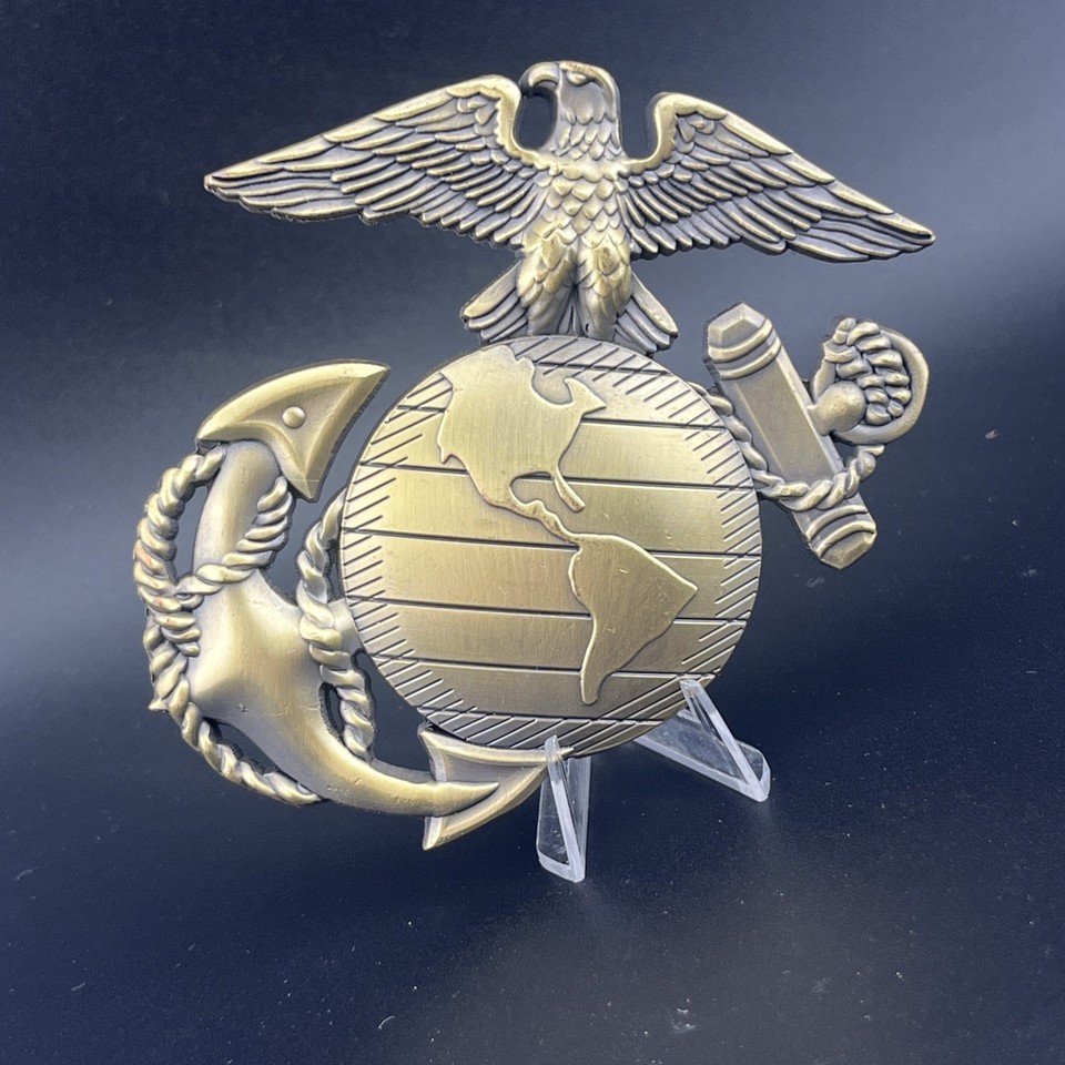 USMC Cyberspace Command USMC 3.5” EGA cutout Challenge Coin GEM MINT RARE💎 | eBay