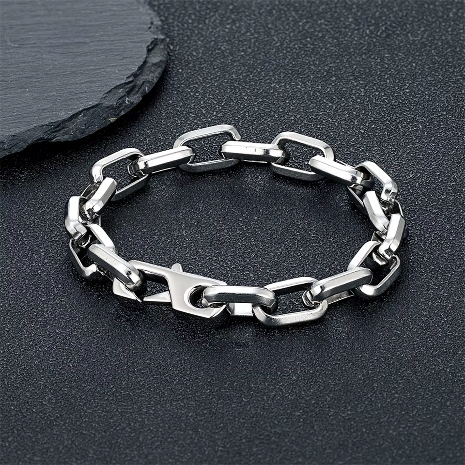 Charm Simple Cuba O-Chain Bracelet Men Women Fashion Dubai Link Punk ...