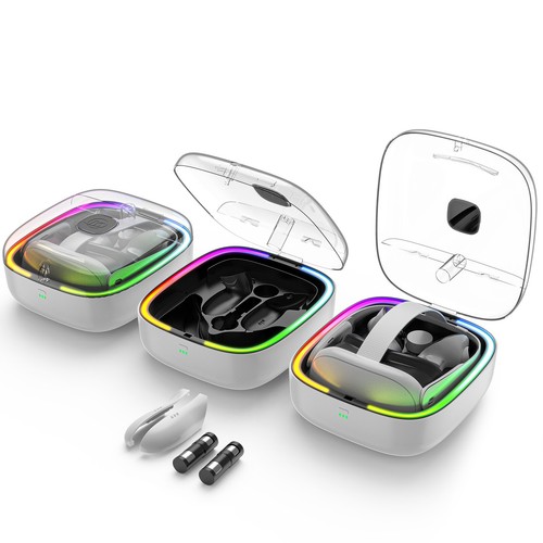 RGB Handle Contacts Charging Base Battery Charger for Quest 3 VR ...