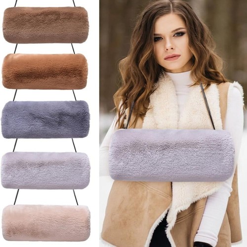Soft Hand Warmers Fluffy Warm Plush Sleeves Comfortable Hand Muffs ...