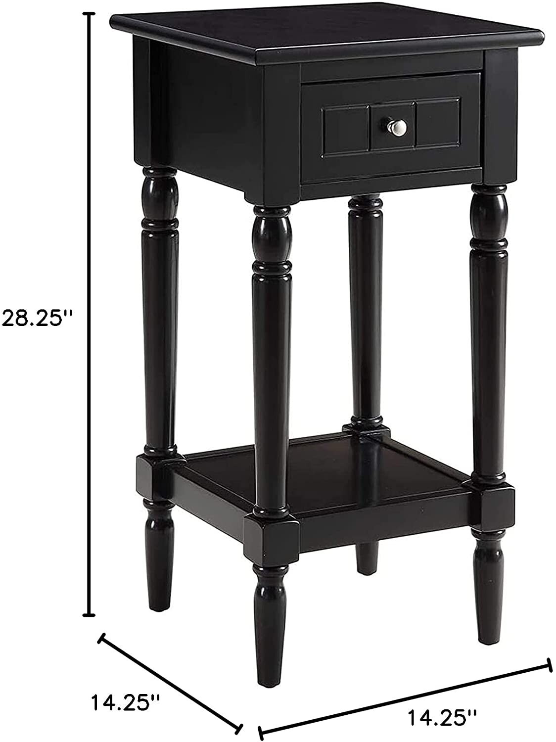 NEW Small Thin End Table Chairside Storage Side Sofa Shelf Accent ...