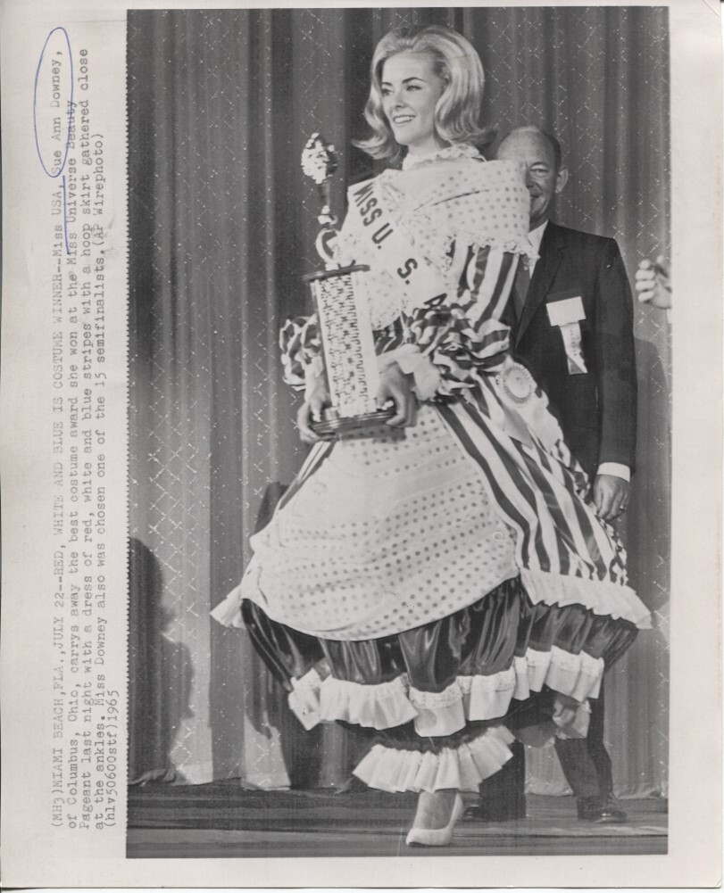 1965 Press Photo Sue Ann Downey Miss Universe Beauty Pagent Best ...