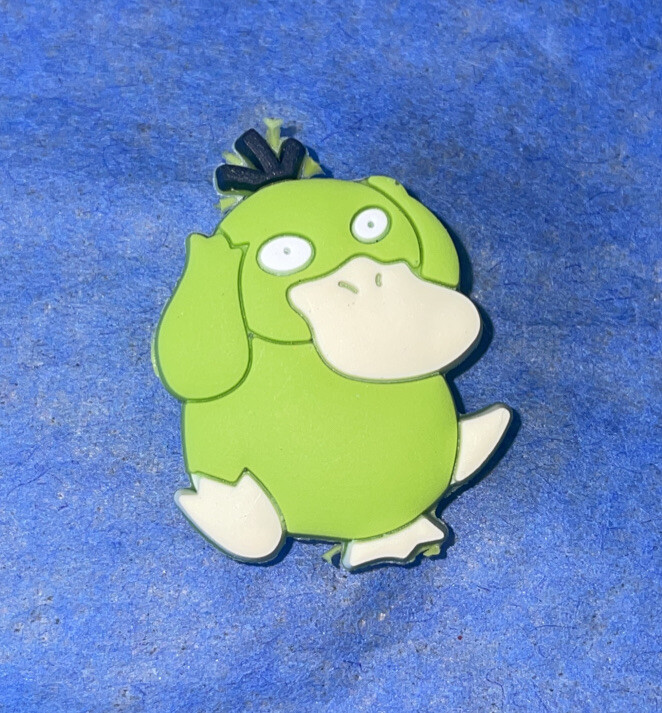 Pokemon Crocs Shoe Charm Shiny Psyduck Green Jibbitz Toy Accessories ...