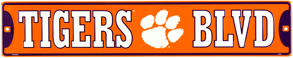 Clemson Tigers Street Sign 5x24 Metal Man Cave Sign Wall Tag USA SHIP ...
