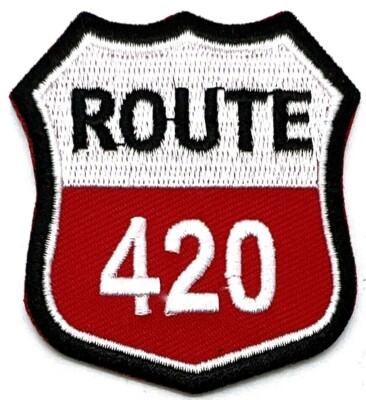 Route 420 Embroidered Iron on Patch Applique | eBay
