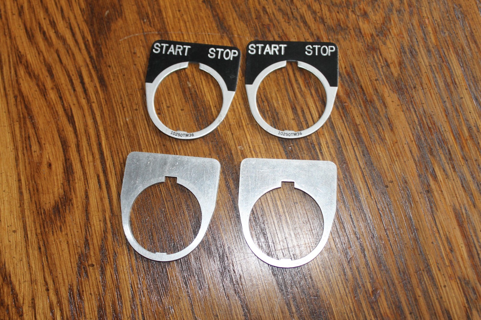 4 CUTLER HAMMER START STOP LEGEND PLATES 10250TM36 and Blank | eBay