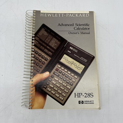 HP-28S Hewlett Packard Advanced Scientific Calculator Owner's Manual ...